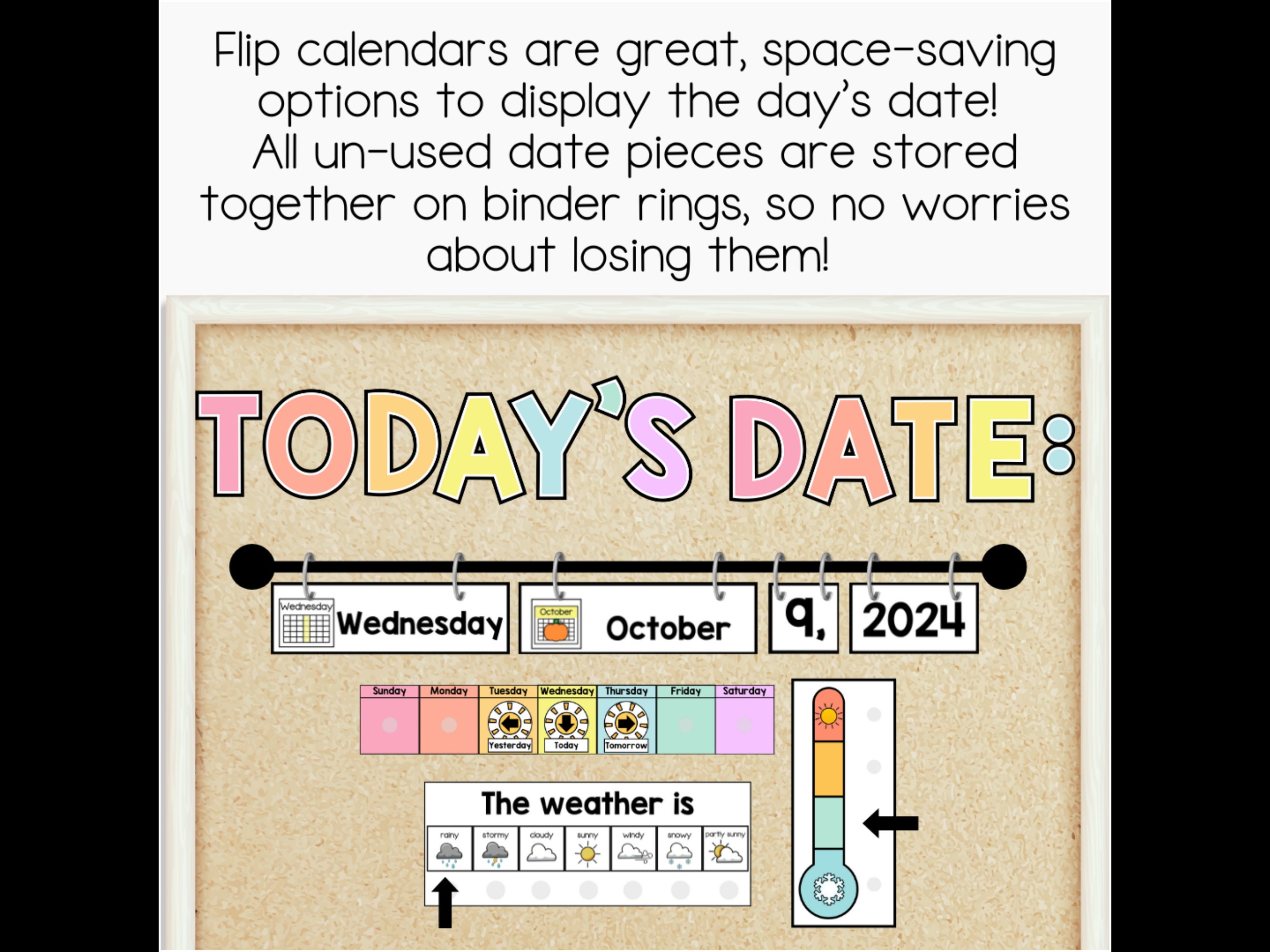 Morning Meeting Flip Calendar for Special Education, AAC Visual ...