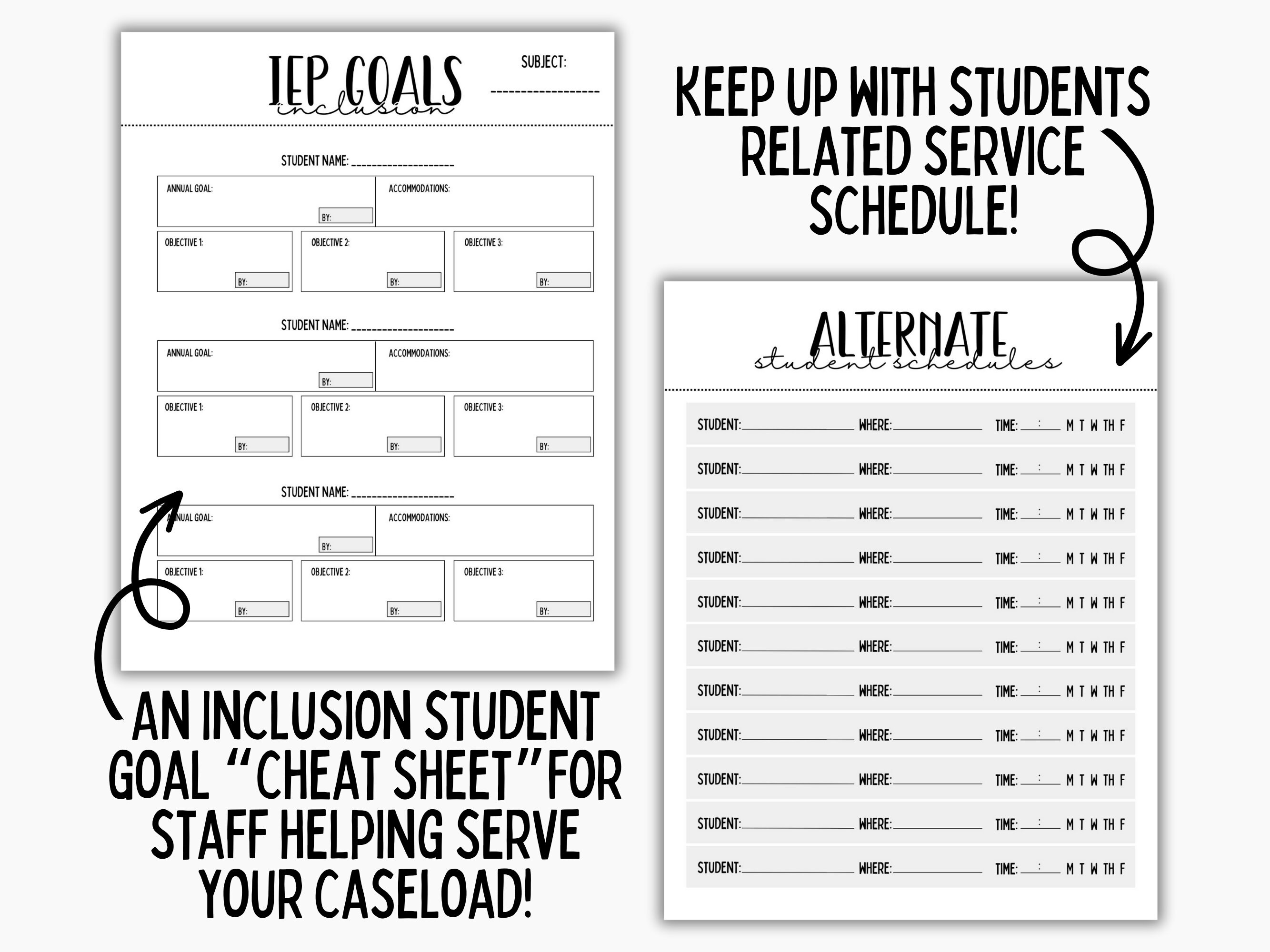 Editable IEP Meeting Planner Templates, Canva Templates, Printable ...