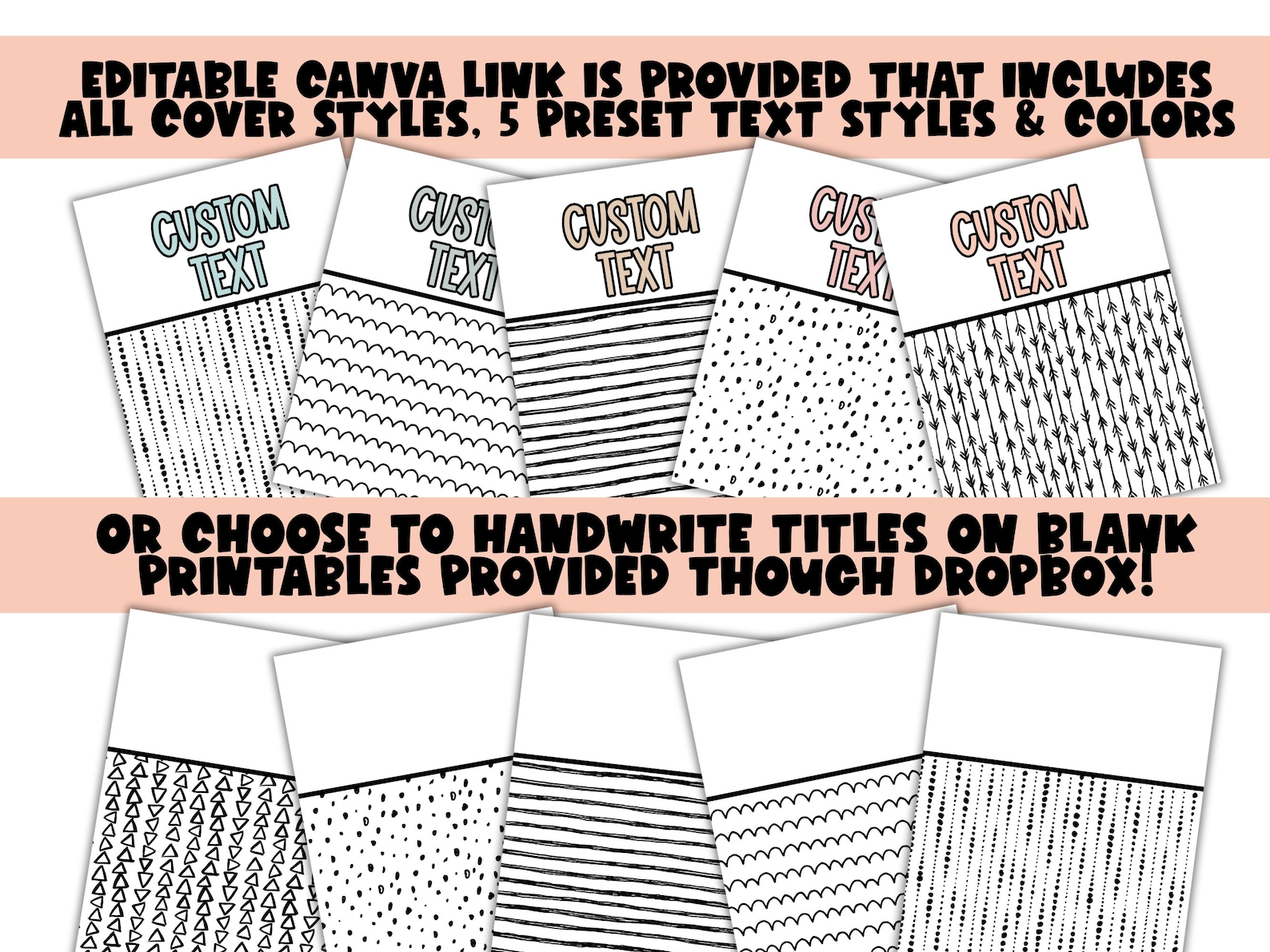 Editable Boho Binder Covers and Spines Teacher Binder Covers - Etsy