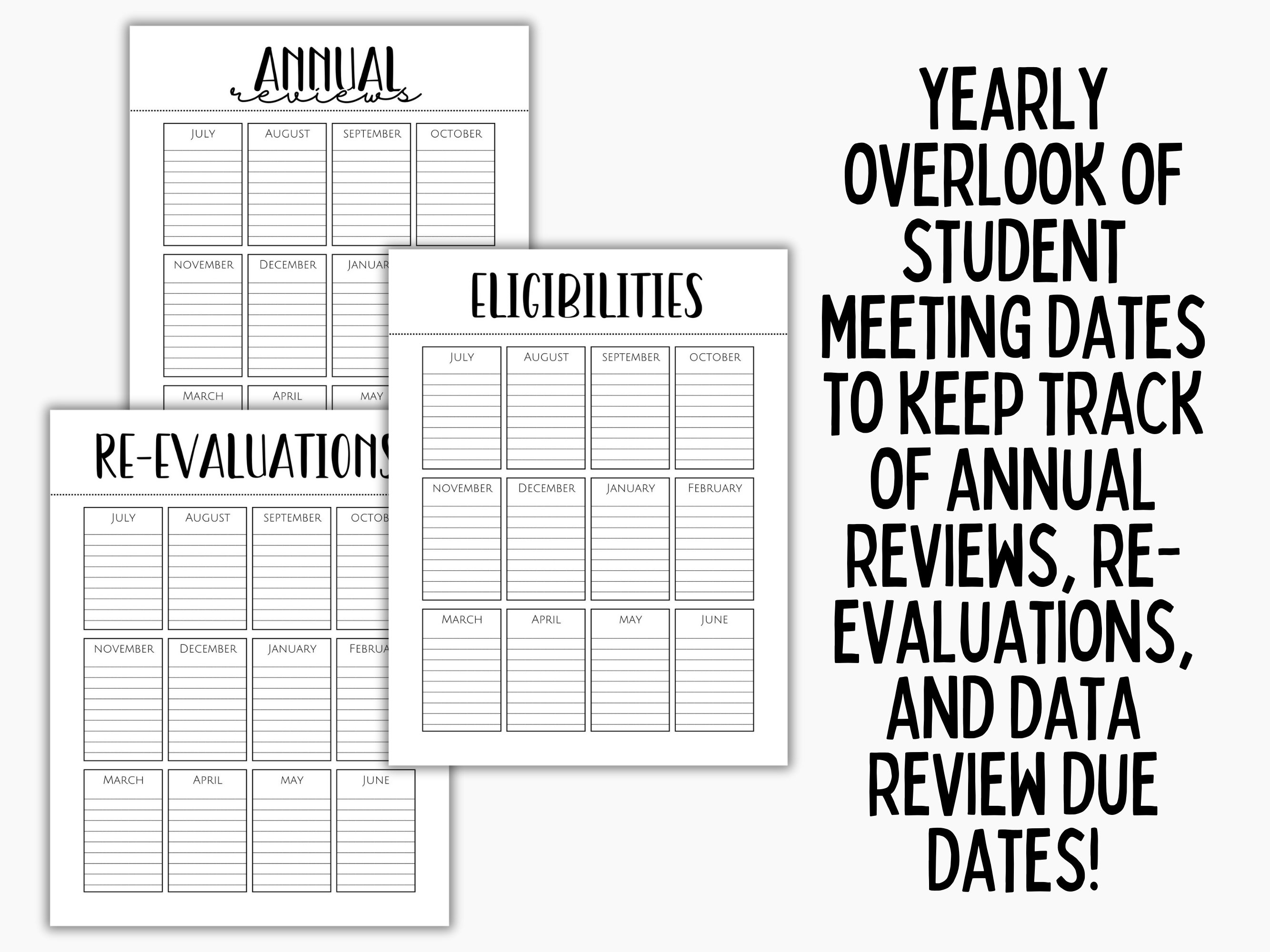 Editable IEP Meeting Planner Templates, Canva Templates, Printable ...