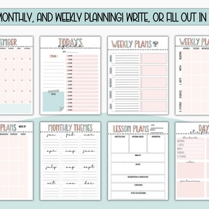 Editable Self Contained Special Education Planner, Editable Boho ...