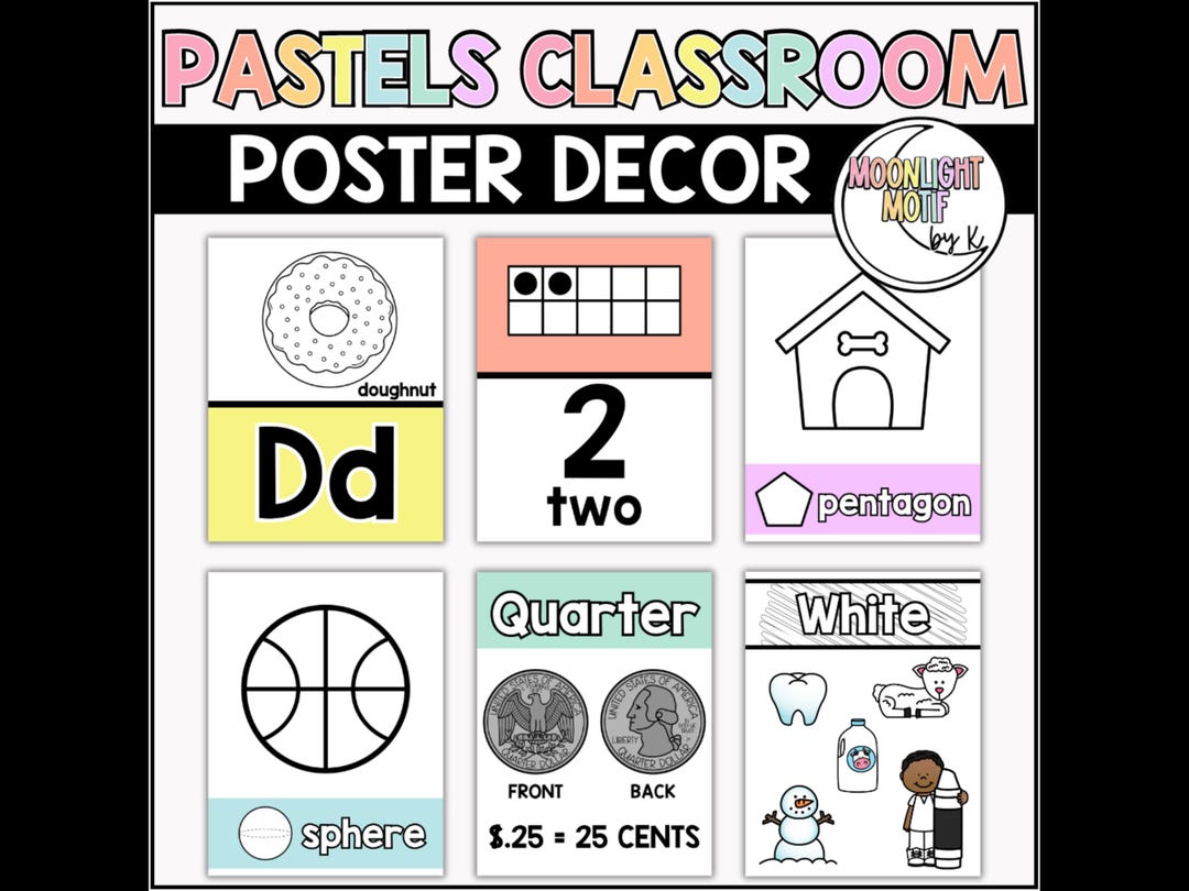 Patels Classroom Posters, Brights Classroom Decor, Alphabet Posters ...