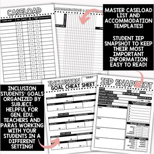 Boho Special Education Planner, Dated Planner, SPED Teacher Binder, IEP ...