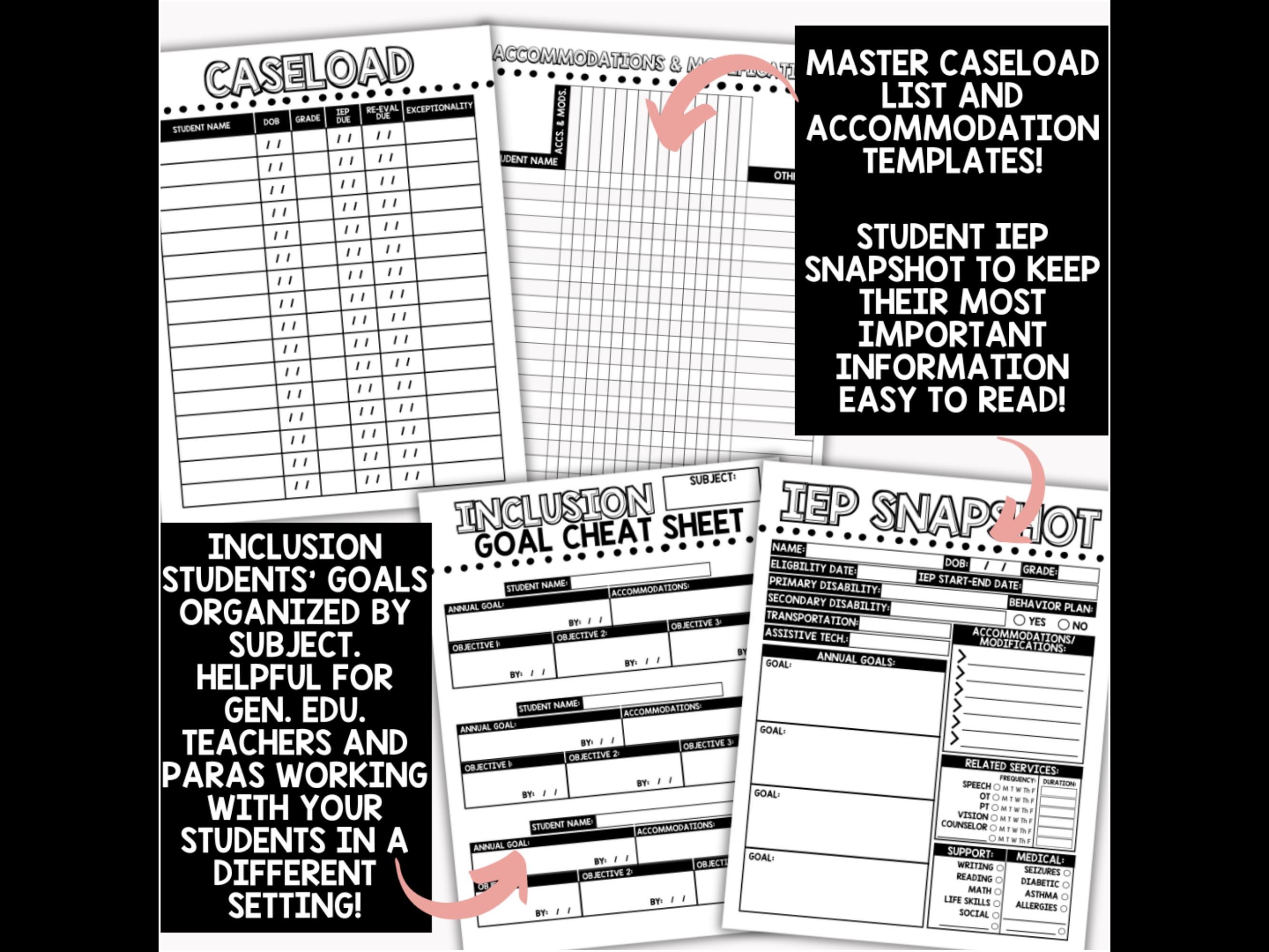 Boho Special Education Planner, Dated Planner, SPED Teacher Binder, IEP ...