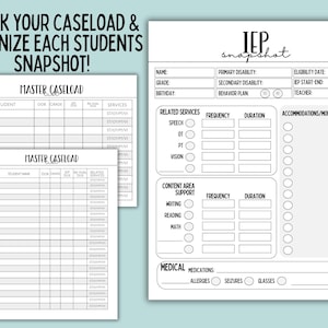 Editable IEP Meeting Planner Templates, Canva Templates, Printable ...