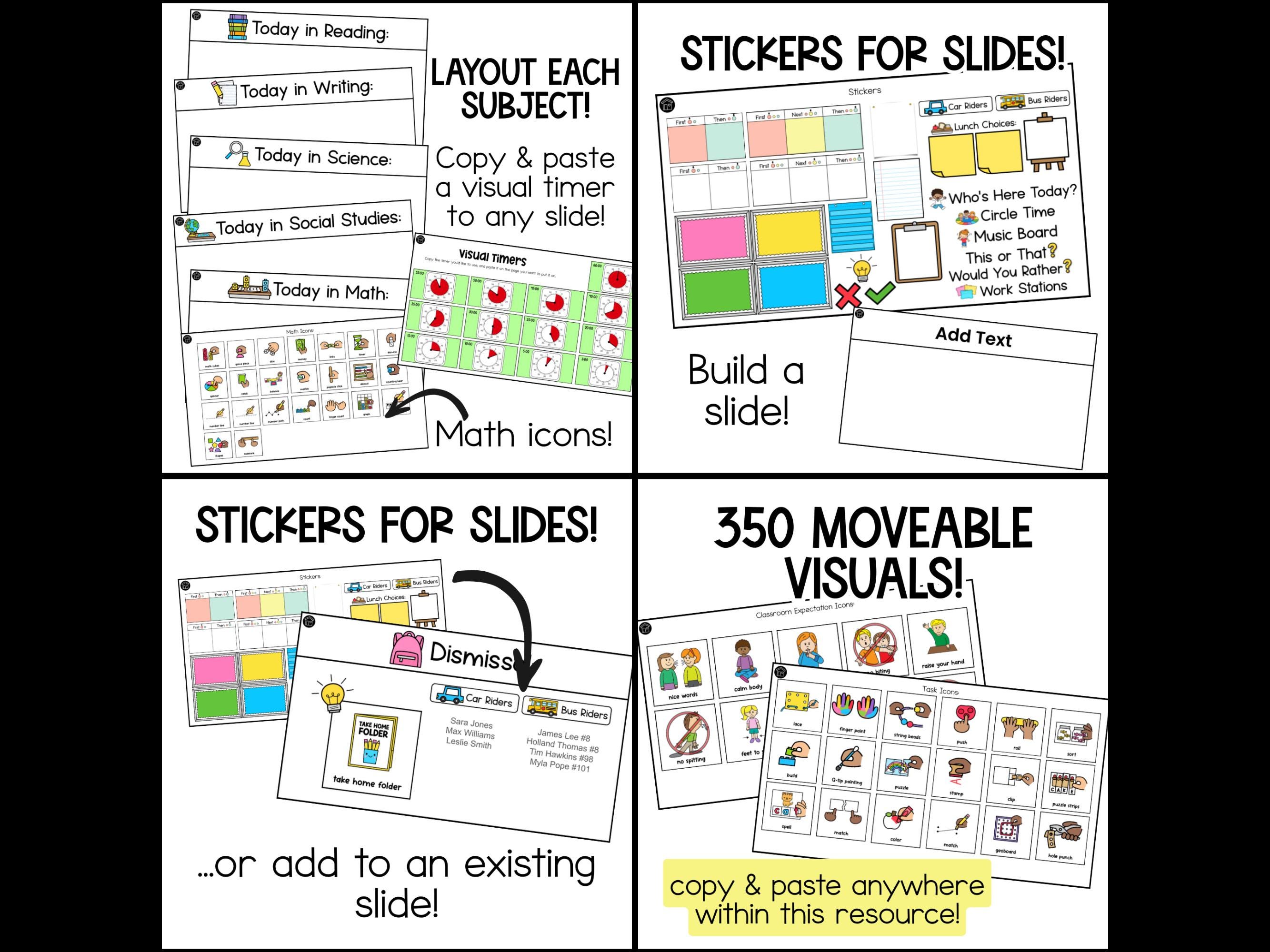 Special Education Morning Meeting, 350+ Moveable Visuals, SPED Daily ...