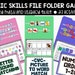 Basic Skills File Folder Games, Printable Kindergarten File Folder ...