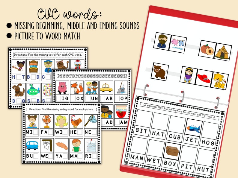 Basic Skills Busy Binder, Printable Kindergarten Busy Book, Basic ...