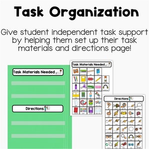 Visual Support Dashboard, File Folder Daily Schedule, Special Education ...