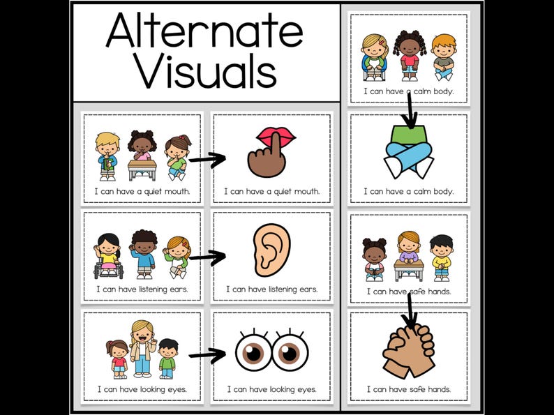 Expectativas visuales para el aula de educación especial, decoración ...