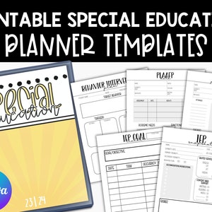 Printable Special Education Caseload Templates, IEP Goal Planning ...
