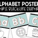 Printable Classroom Decor, Retro Alphabet Posters, Simple Examples ...