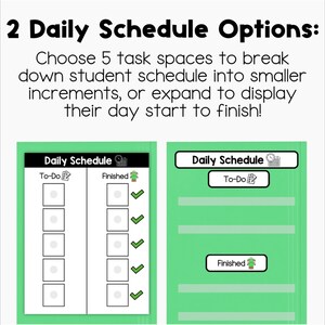 Visual Support Dashboard, File Folder Daily Schedule, Special Education ...