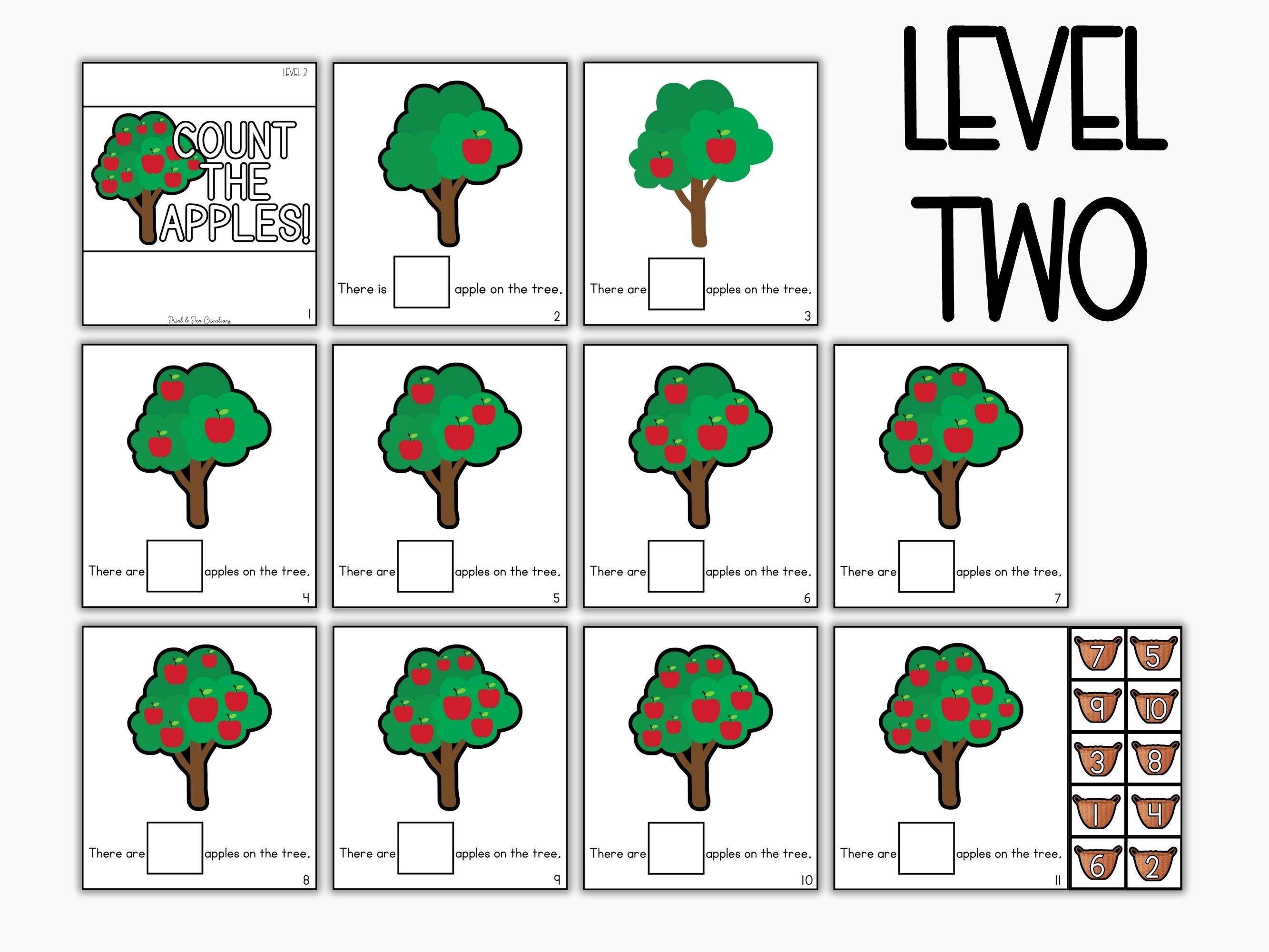 Counting and Number Identification Adapted Book, Special Education ...