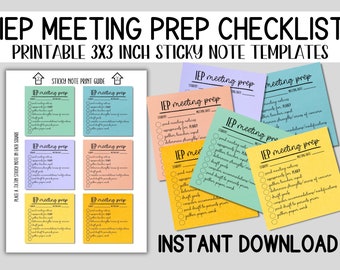 Printable Sticky Notes Printable Memo Cards Printable Grid - Etsy