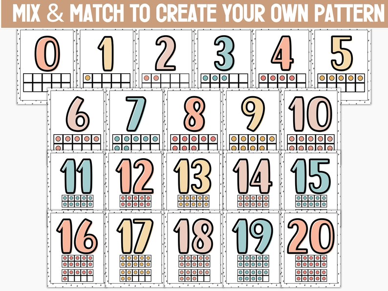 Printable Neutral Classroom Decor Color Shapes Alphabet - Etsy