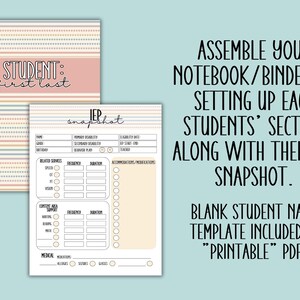 IEP Goal Tracking Binder, Editable Iep Goal Tracking Templates ...