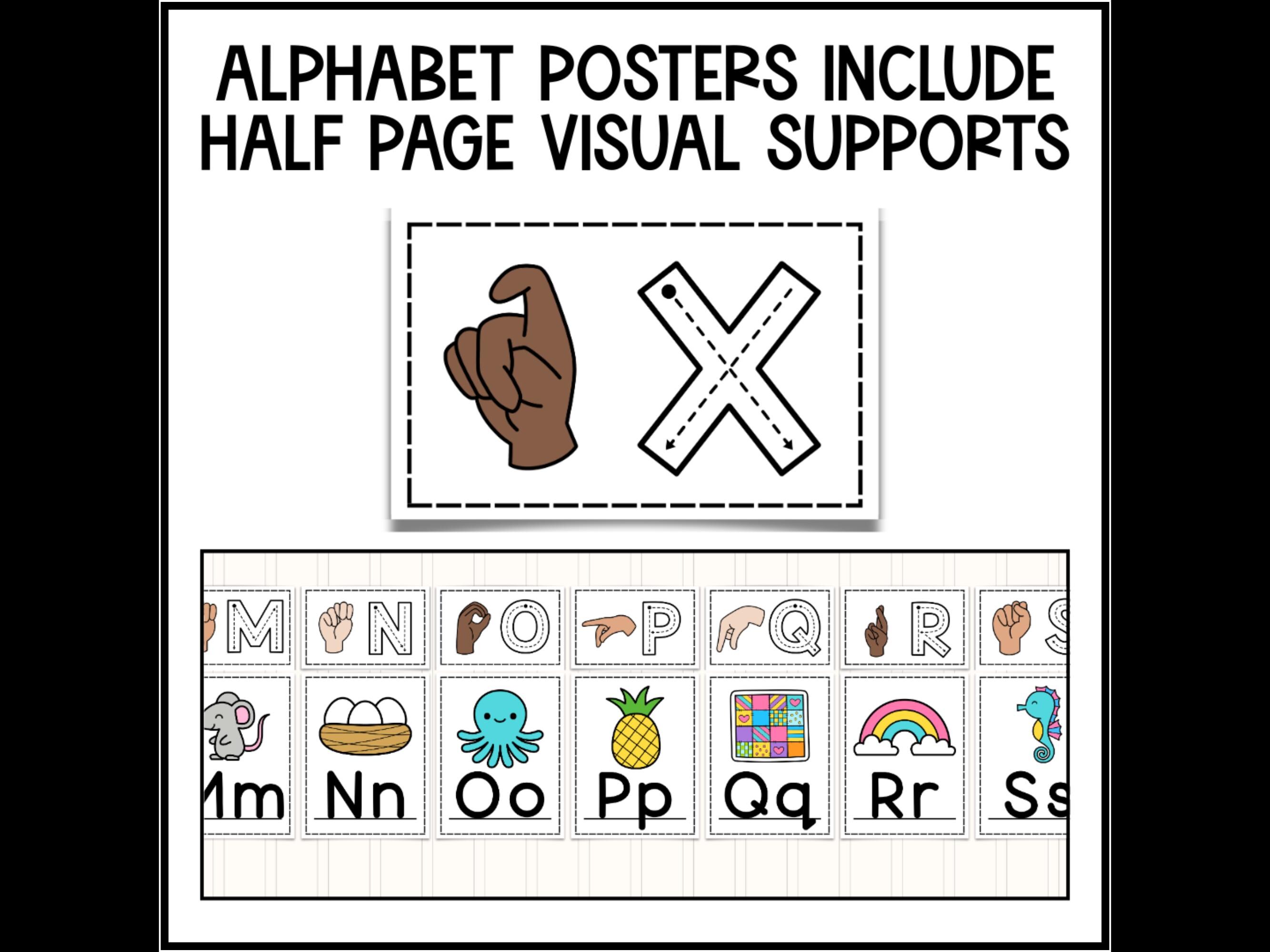 ASL Alphabet Classroom Posters, Reference Posters for Elementary and ...