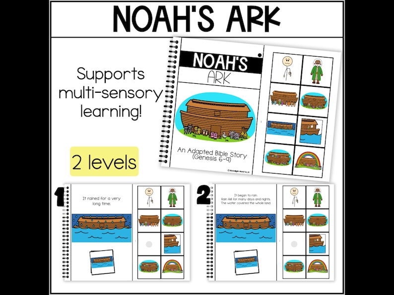 Bible Story Adapted Books Set, Special Education, Sunday School ...