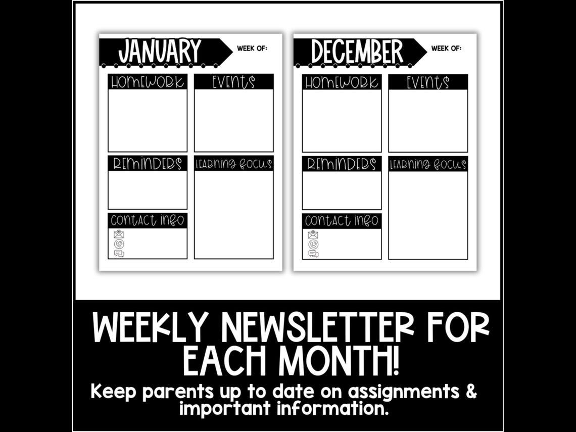 Editable Take Home Folder Canva Templates, Student Homework Folder ...