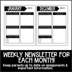 Editable Take Home Folder Canva Templates, Student Homework Folder ...