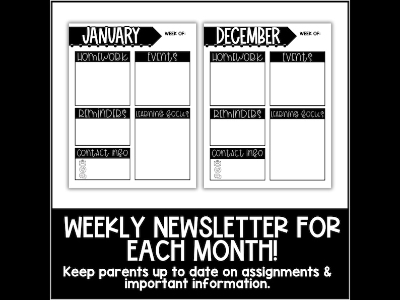 Editable Take Home Folder Canva Templates, Student Homework Folder ...