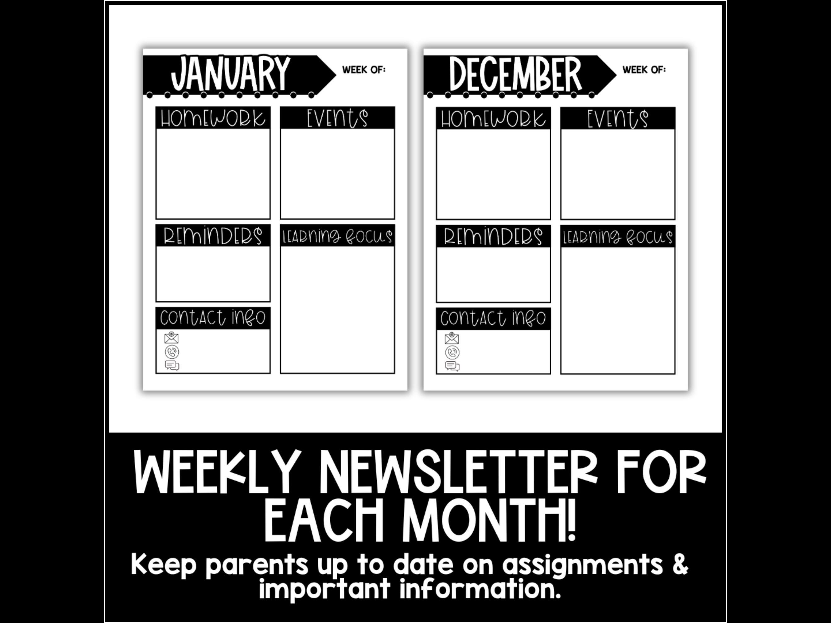 Editable Take Home Folder Canva Templates, Student Homework Folder ...