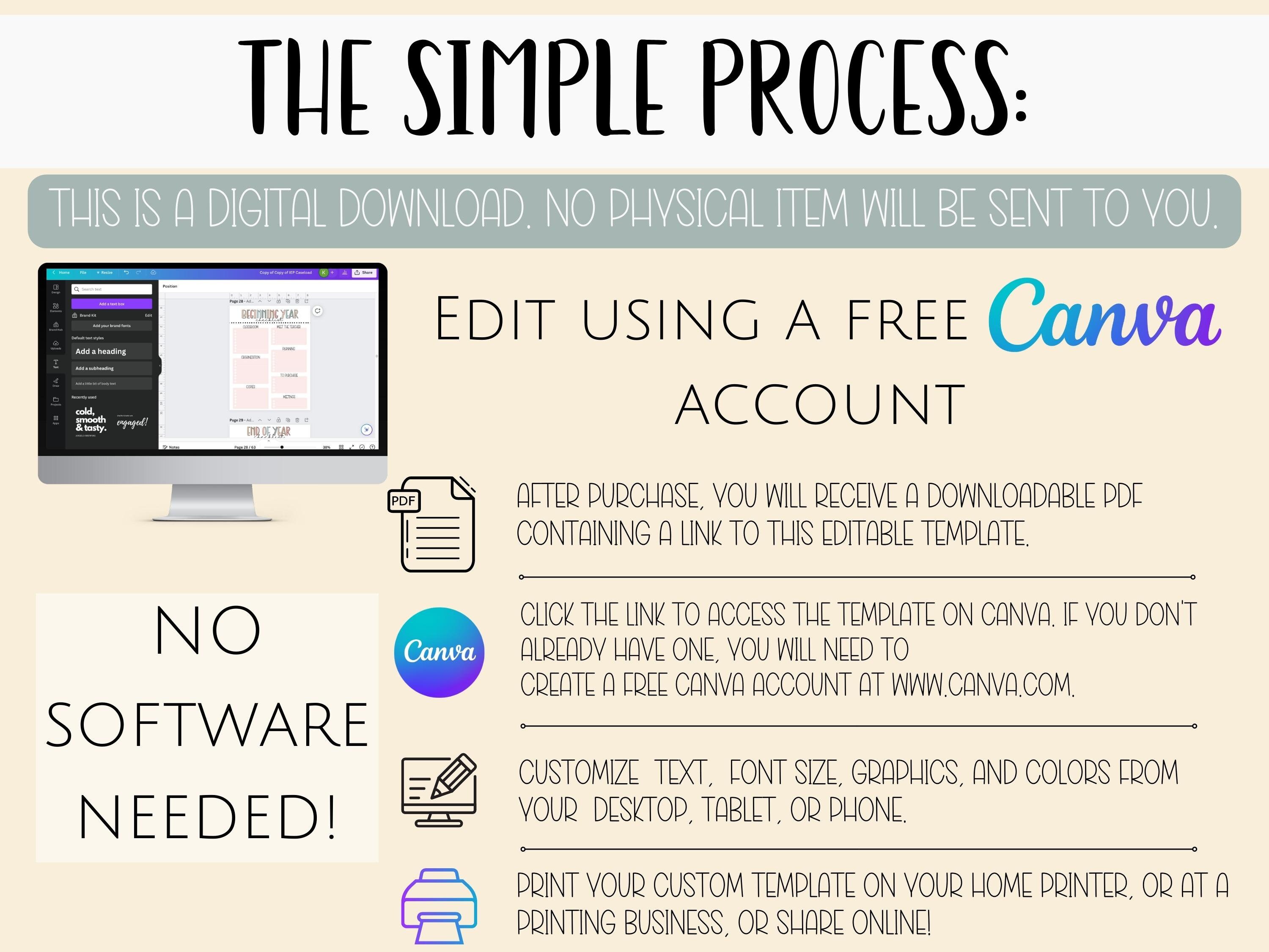 Self Contained Special Education Planner, Editable Teacher Planner, IEP ...