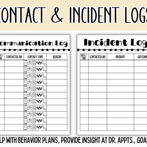 Editable Parent IEP Binder, Printable IEP Meeting Tracker, Editable ...