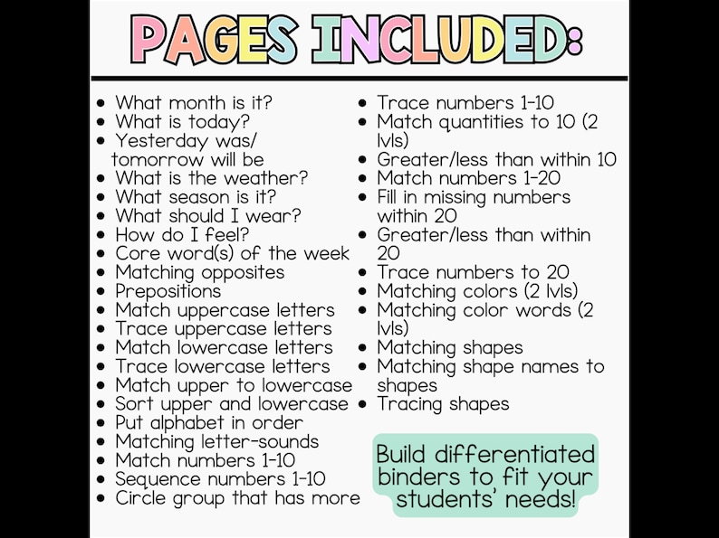 Morning Warm-up Binder, Morning Meeting Binder, Special Education ...