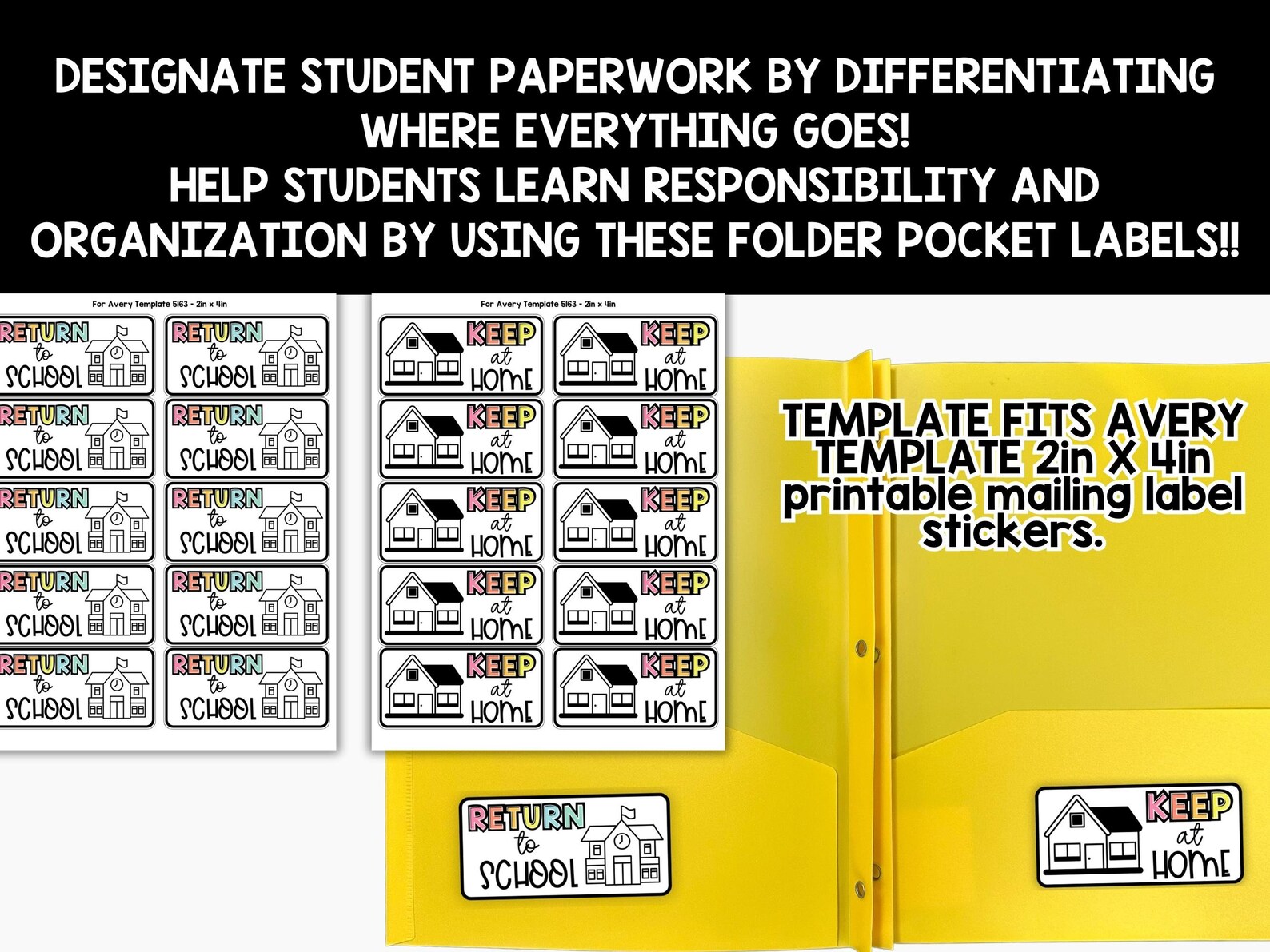 Editable Take Home Folder Canva Templates, Student Homework Folder ...