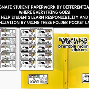 Editable Take Home Folder Canva Templates, Student Homework Folder ...