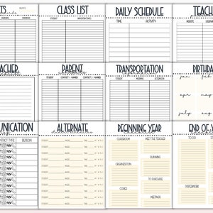 Self Contained Special Education Planner, Editable Boho Teacher Planner ...