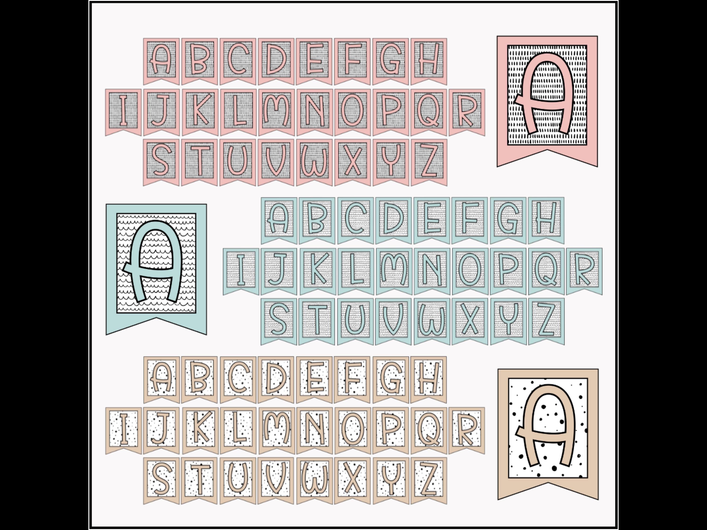 Boho Classroom Banner Letters, Boho Classroom Decor, Bulletin Board ...
