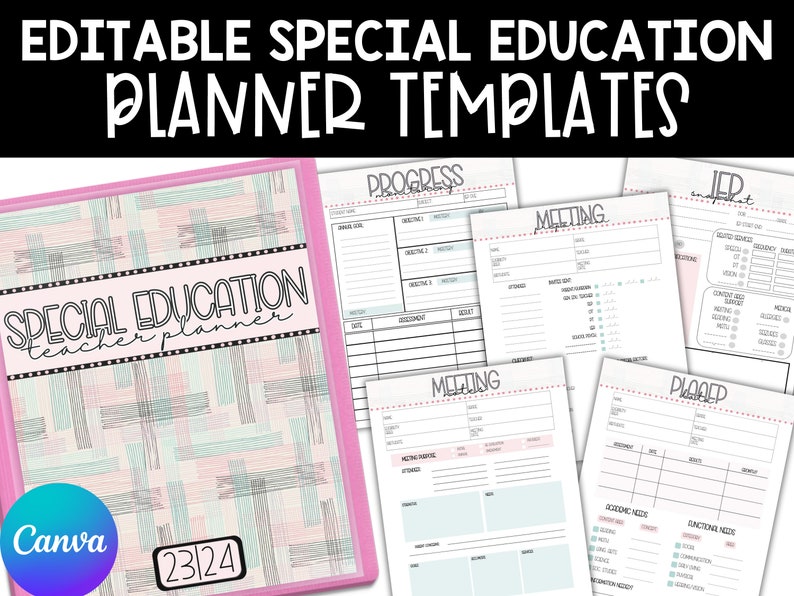 Editable Special Education Caseload Templates, IEP Goal Planning ...