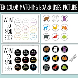 Printable Adapted Brown Bear Activities, Adapted Brown Bear Book ...