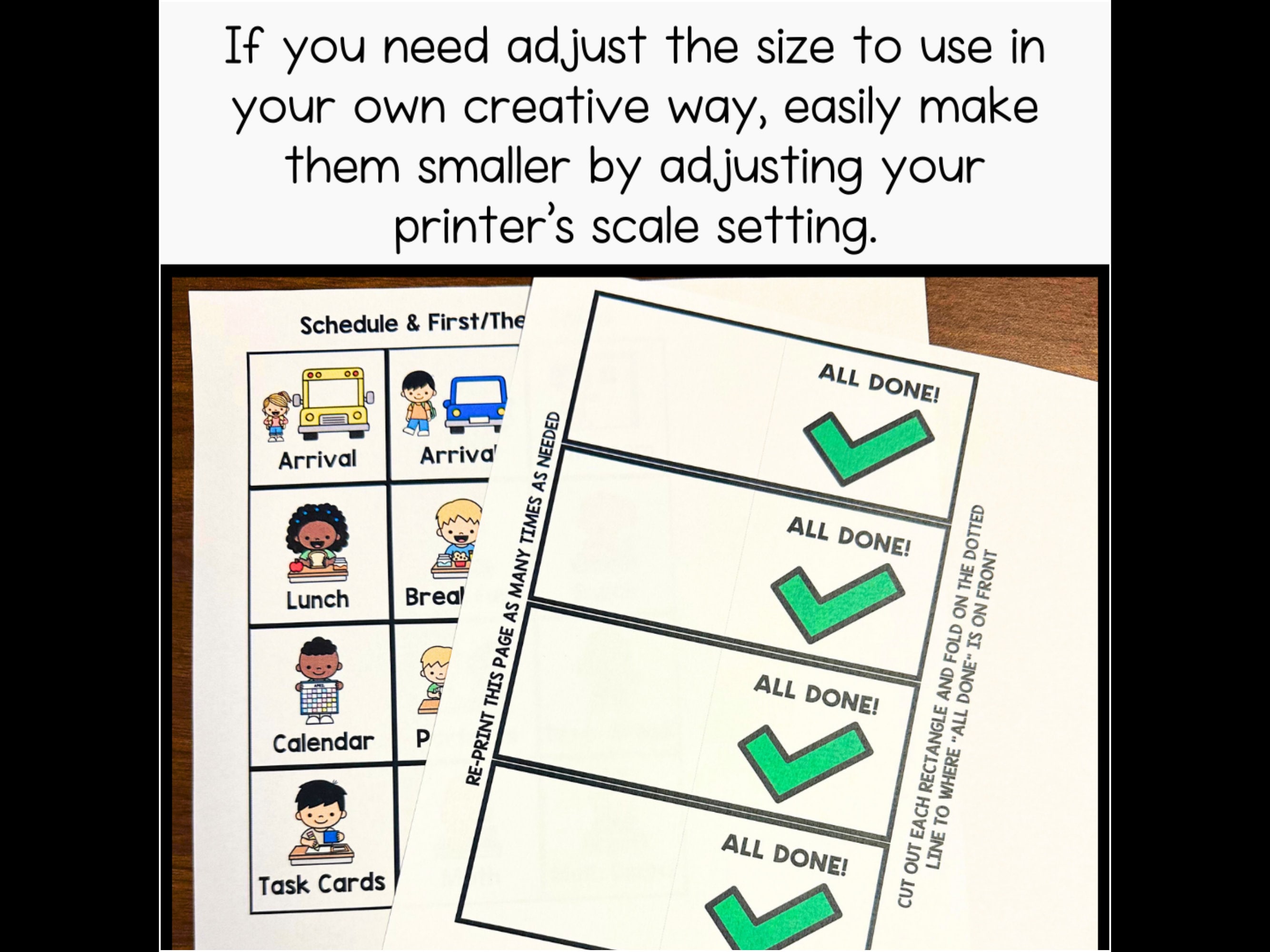 Editable Visual Flip Schedule, First Then Boards, Token Boards, SPED ...