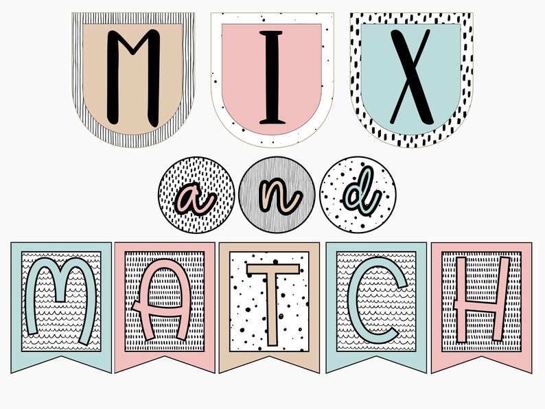 Boho Classroom Banner Letters, Boho Classroom Decor, Bulletin Board ...