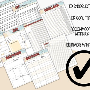 Self Contained Special Education Planner, Editable Retro Teacher ...