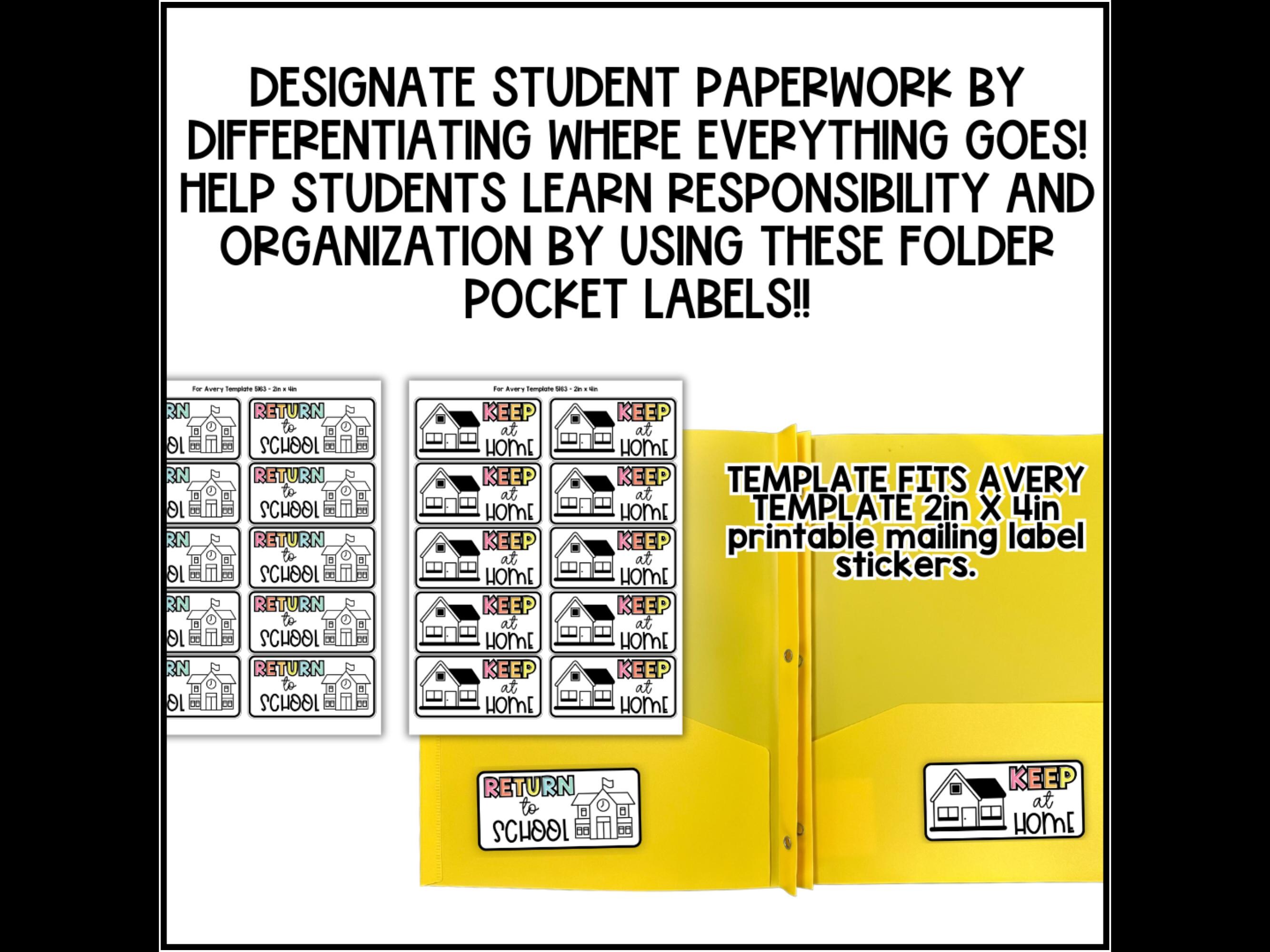 Editable Take Home Folder Canva Templates, Student Homework Folder ...