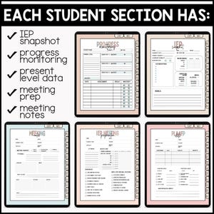 Digital Boho Special Education Planner, Caseload Management Planner ...