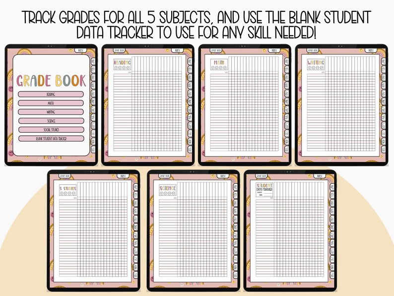 Digital SELF CONTAINED Rainbow Special Education Planner, Caseload and ...