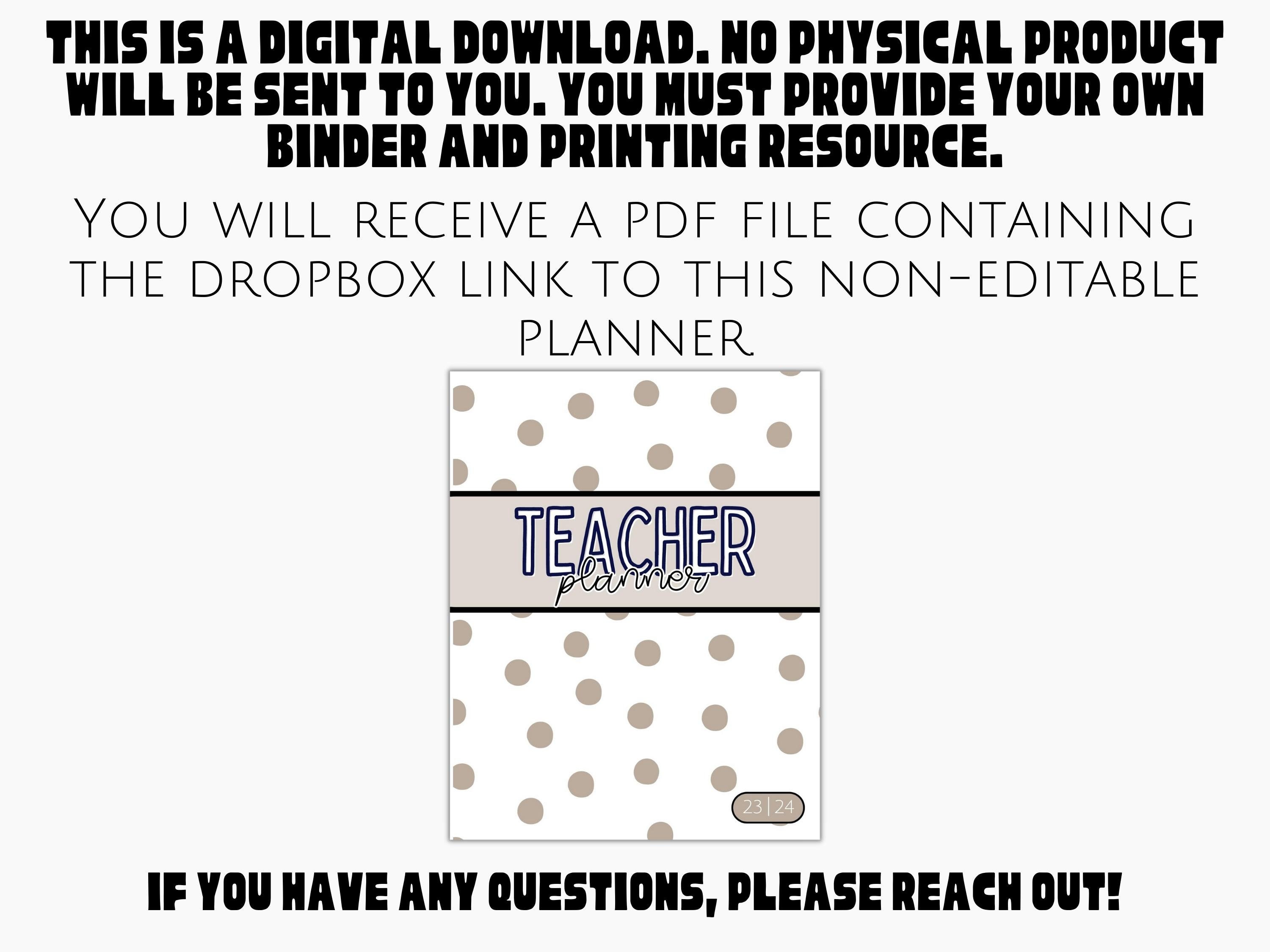 Printable Boho Teacher Planner Teacher Lesson Planner - Etsy