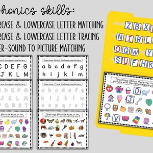 Basic Skills File Folder Games, Printable Kindergarten File Folder ...