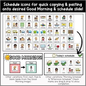 Special Education Morning Meeting Slides, Digital Visual Schedule, Core ...