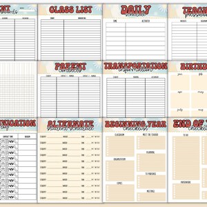Self Contained Special Education Planner, Editable Retro Teacher ...