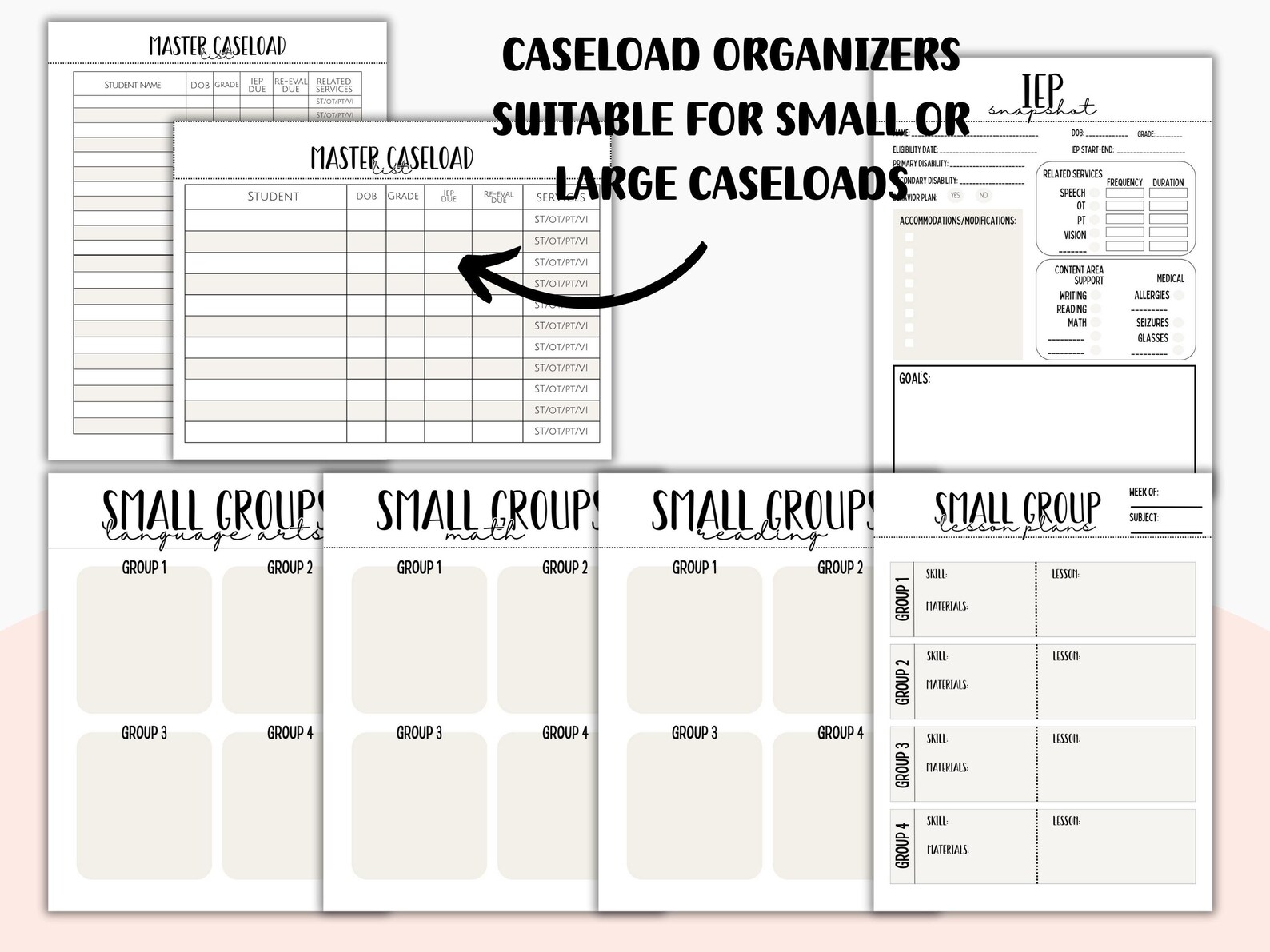 Editable Self Contained Special Education Planner, Printable SPED ...