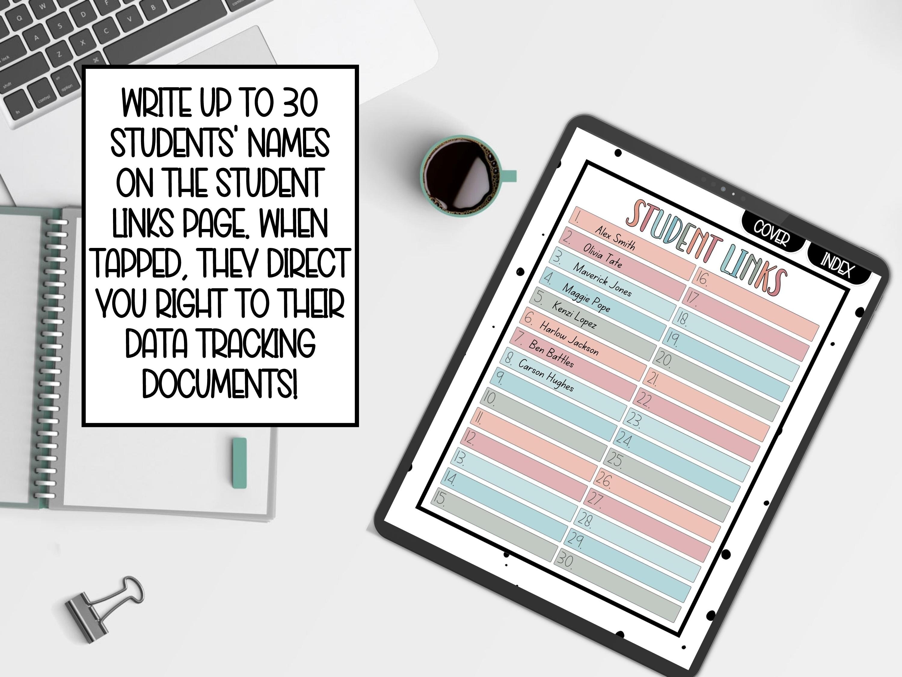 Boho Digital Student Data Tracker, Basic Skills Assessments, Student ...