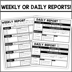 Take Home Folder With Daily and Weekly Reports, Behavior Tracking ...