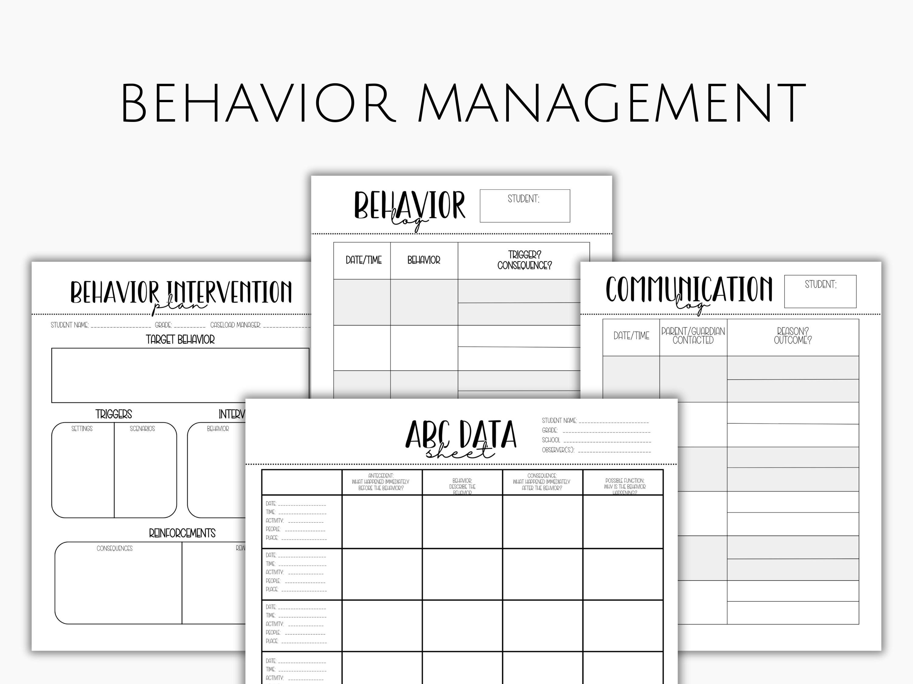 Printable Special Education Caseload Templates, IEP Goal Planning ...